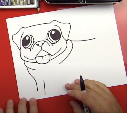 Learn How To Draw A Pug, Easy Step By Step - Rocky Kanaka
